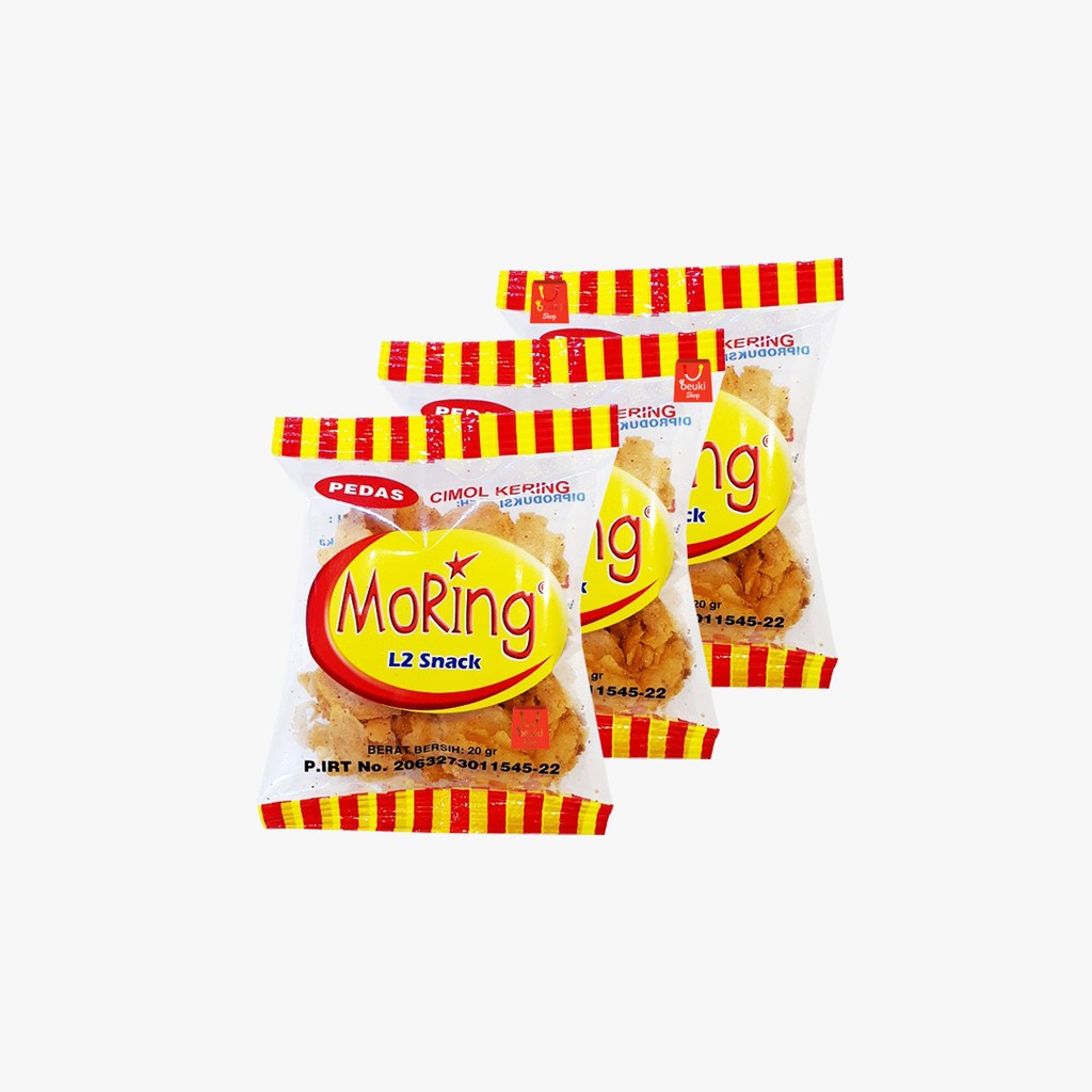 Jual 3PCS L2 Moring Mini Pedas Snack Cimol Kering Khas Bandung - 3pcs x ...