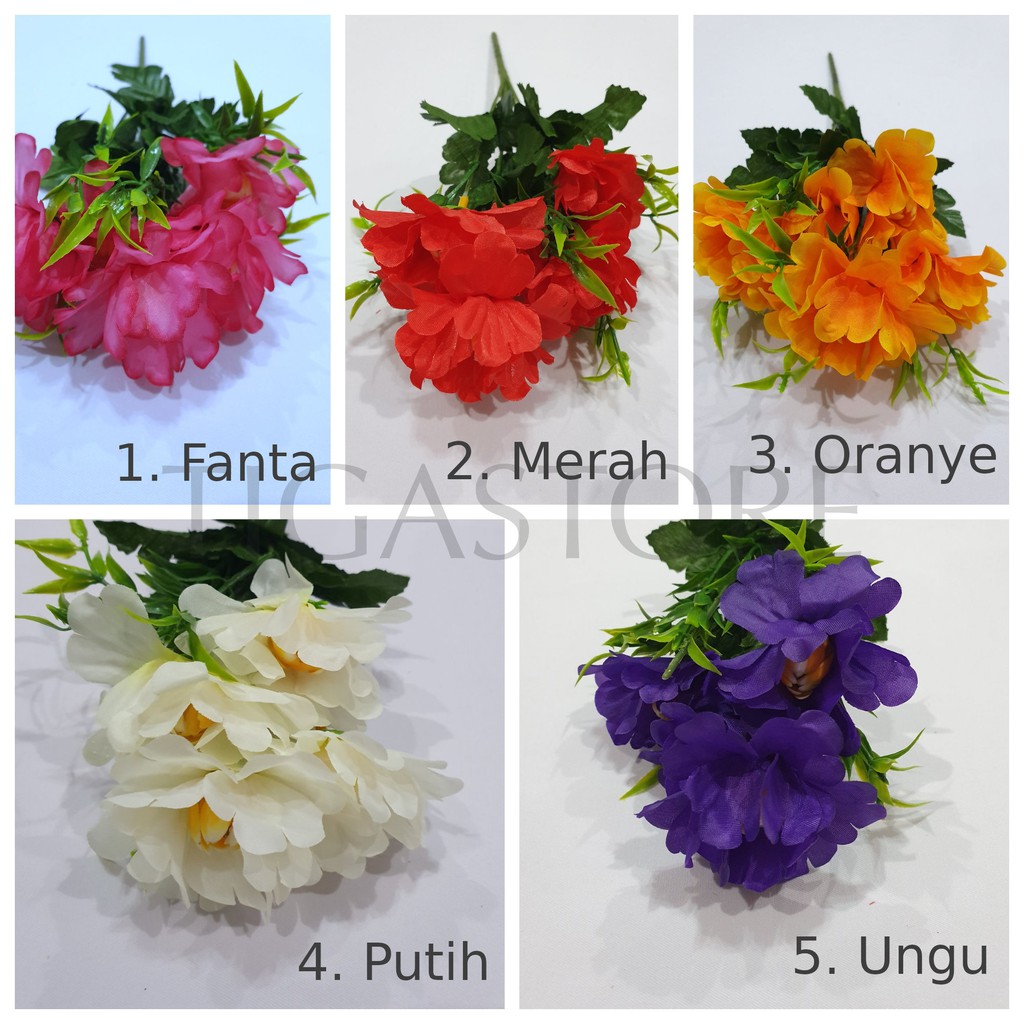 Jual Bunga Kaca Piring Impor Artificial Grup | Shopee Indonesia