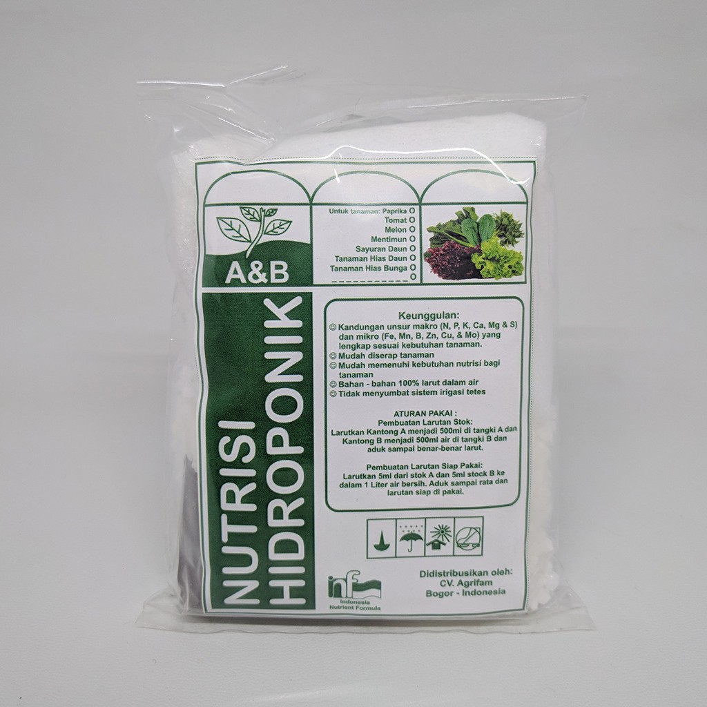 Jual Nutrisi AB Mix Khusus Sayuran Hidroponik 500 ml | Shopee Indonesia