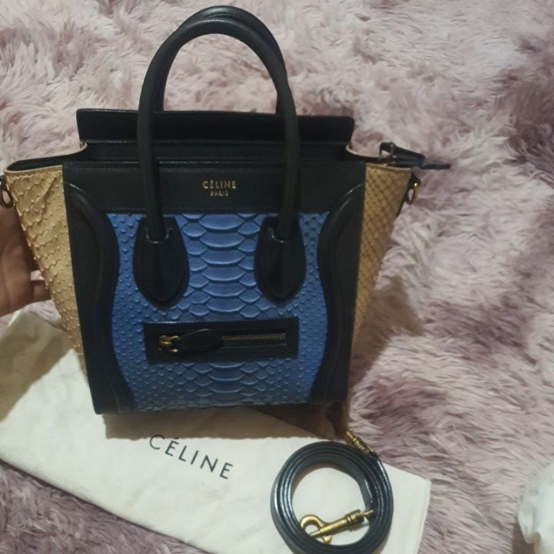 Jual celine nano snake skin ori leather | Shopee Indonesia