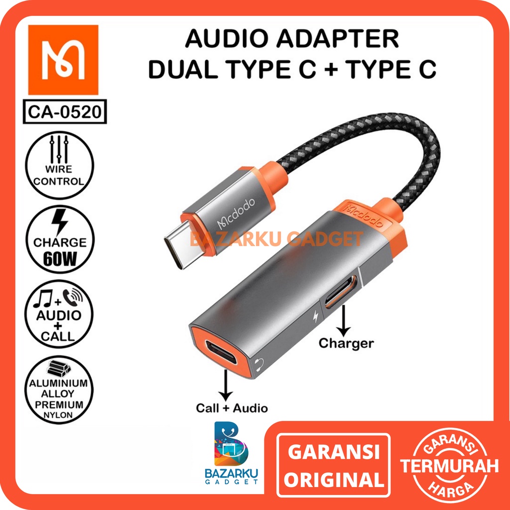 Jual Converter Splitter Dual Type C To Type C Kabel Type C To Type C ...