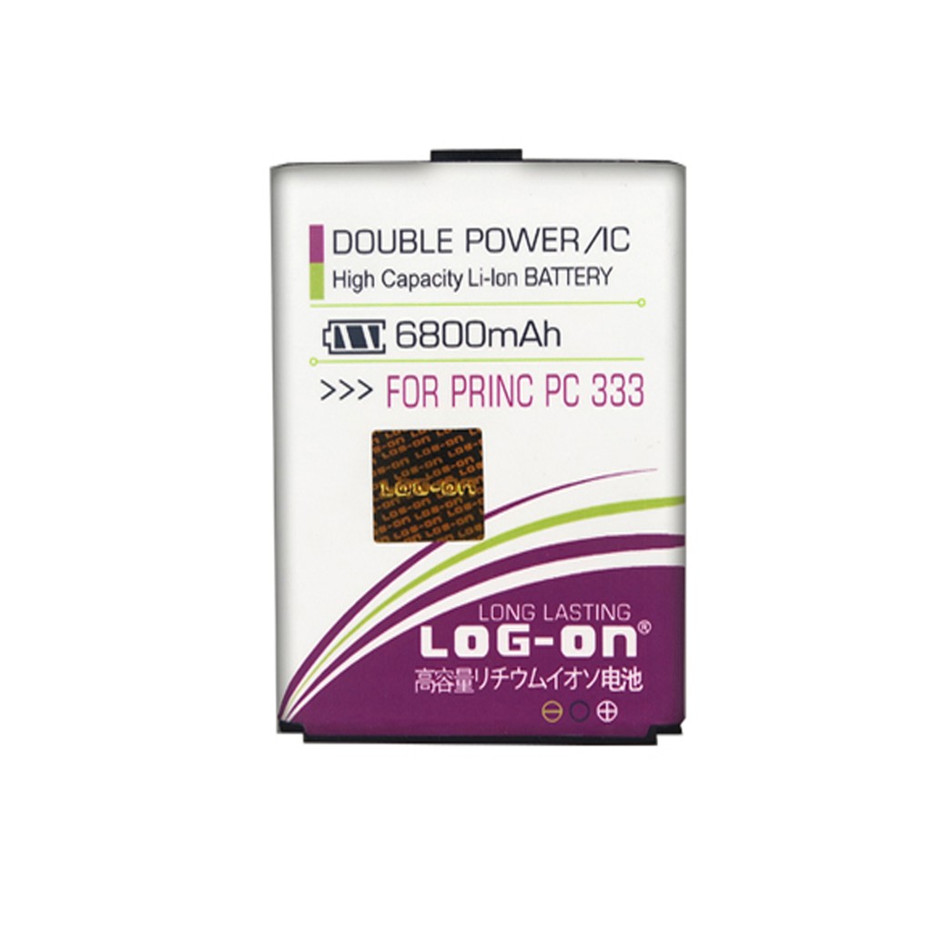 Jual LOG ON BATERAI PRINCE PC333 BATRE DOUBLE POWER DOUBLE IC BATTERY | Shopee Indonesia