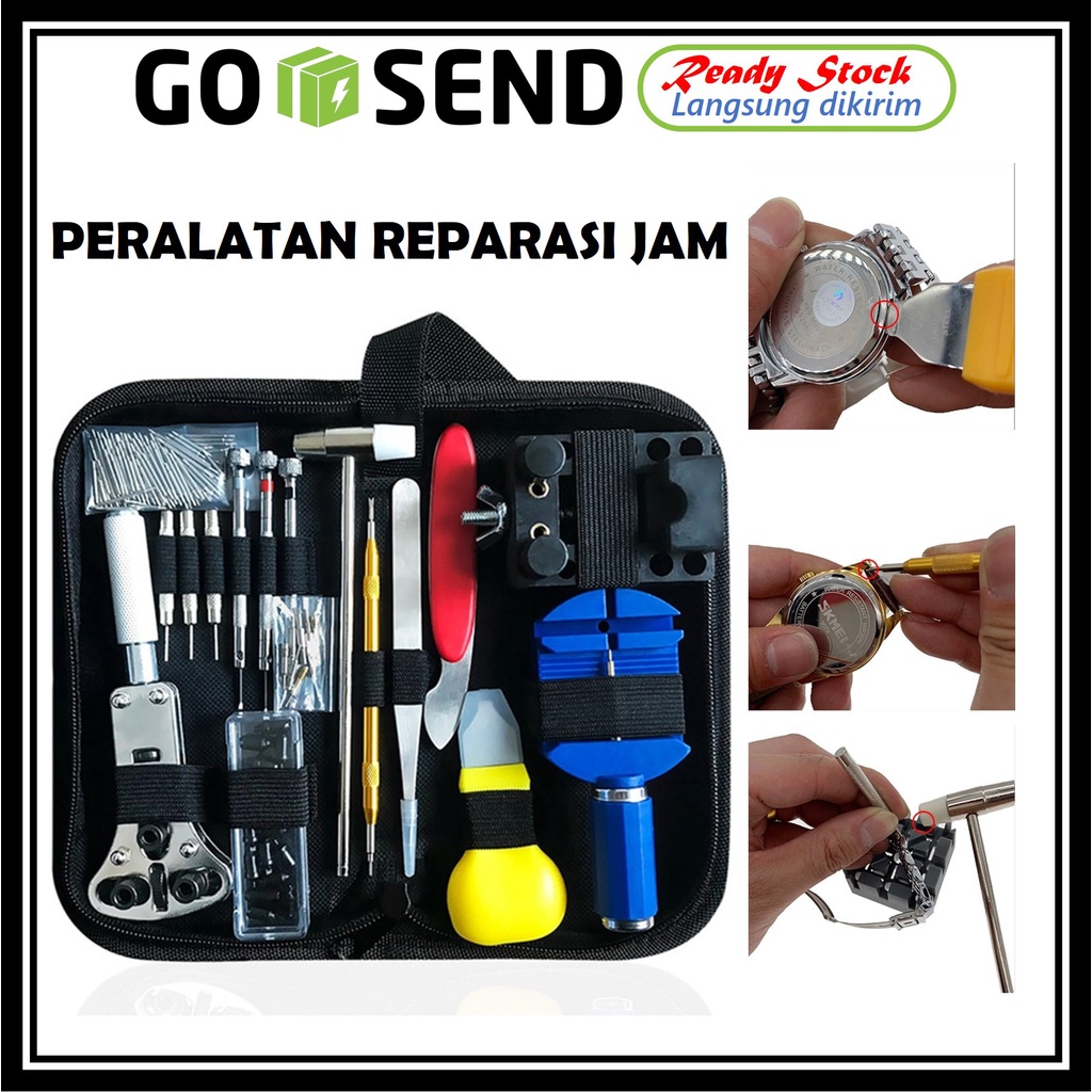Jual Set Alat Reparasi Servis Service Jam Tangan Set Link Pin Opener ...