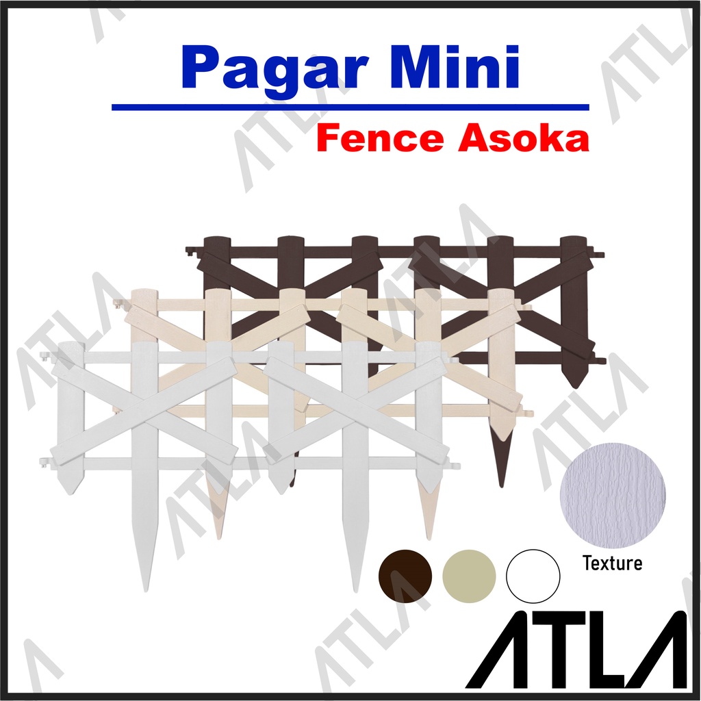 Jual Pagar Taman Mini Asoka Wood Fence Garden Plant Decoration KLS028 ...