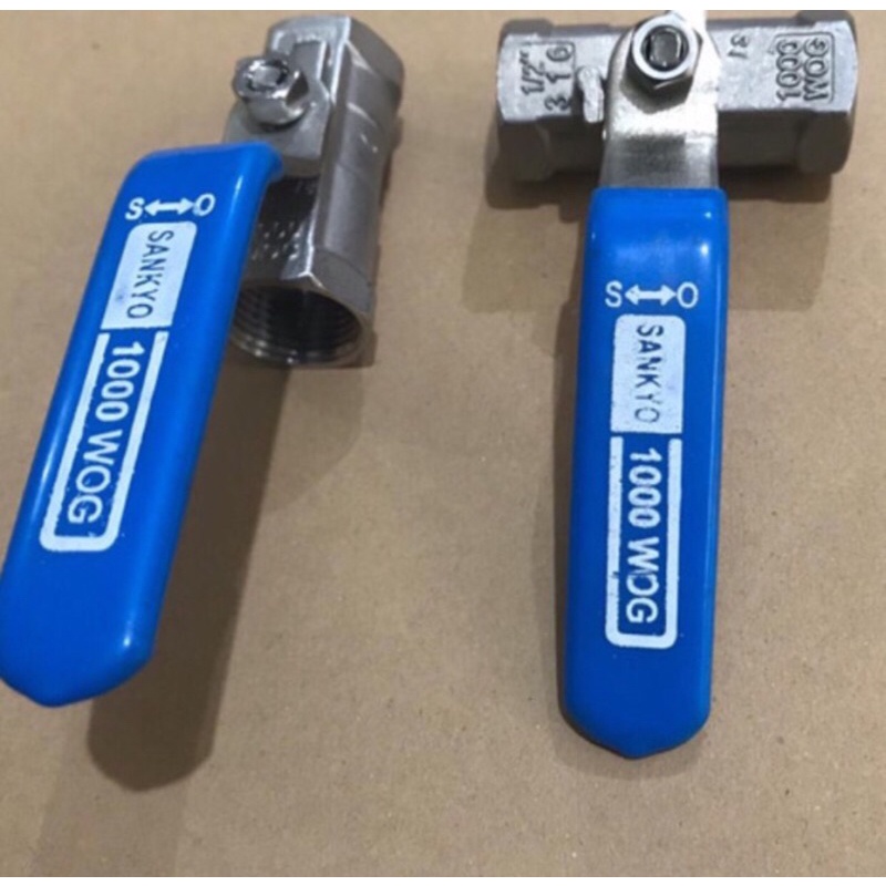 Jual Ball valve sankyo 1/2” stainless steel 316 | Shopee Indonesia