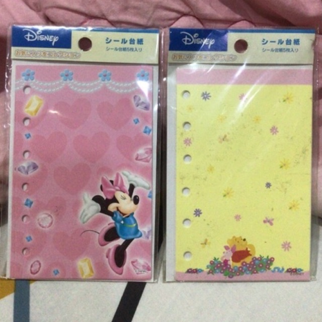 Jual DISNEY MINI MOUSE WINNIE THE POOH MEMO SHEET FILE BINDER LOOSE ...
