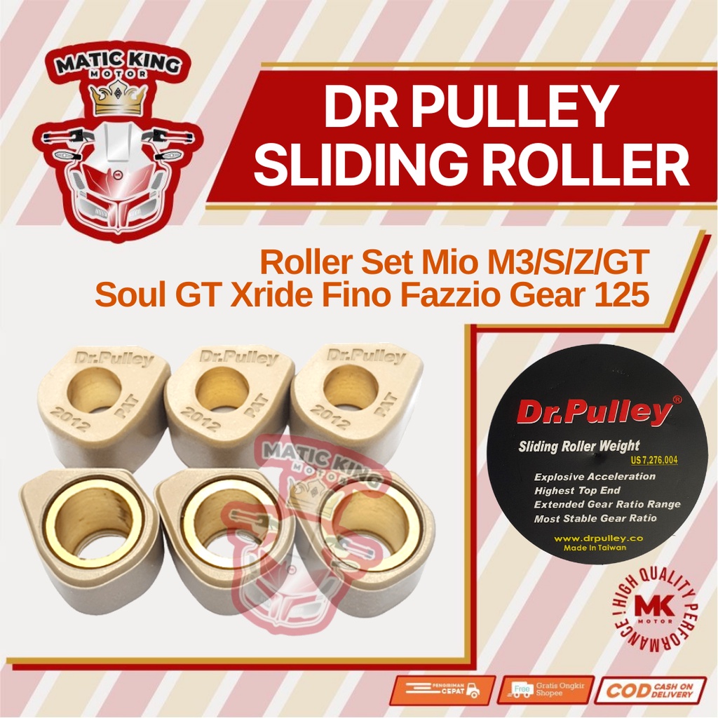 Jual Sliding Roller Mio M3/S/Z Fino Freego X-Ride Gear Fazzio Xeon Soul ...