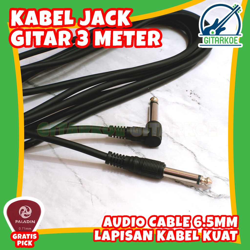 Jual Kabel Gitar / Kabel Jack Gitar Elektrik Akustik Bass Premium 3 ...