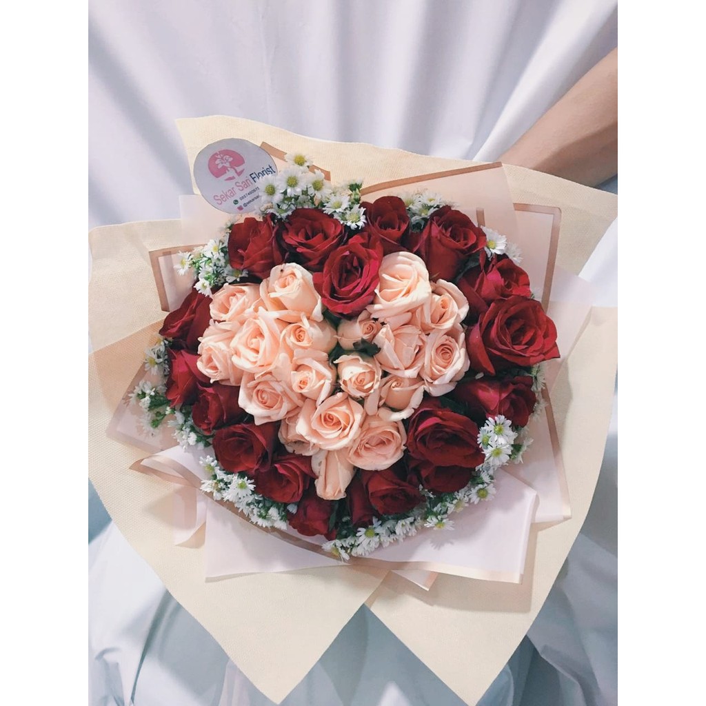 Jual Buket Bunga Love Asli | Shopee Indonesia