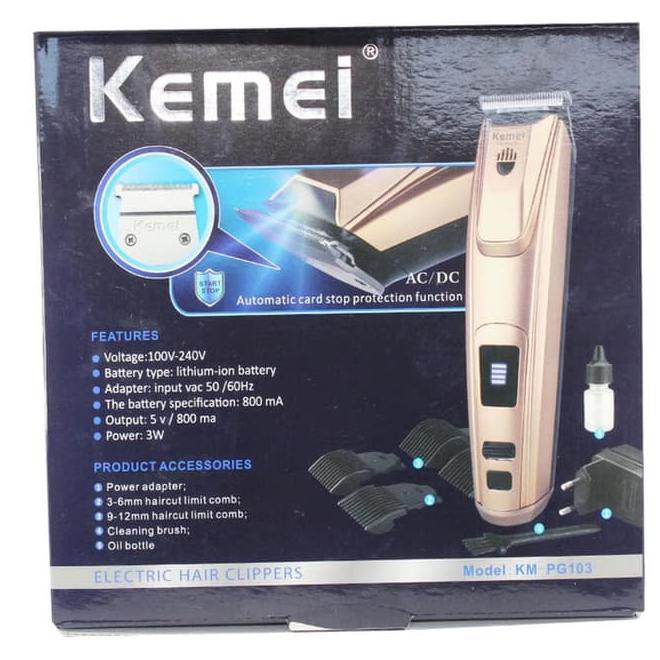 Jual Kemei KM PG 103 Alat cukur rambut rechargeble clipper charger for dewa | Shopee Indonesia