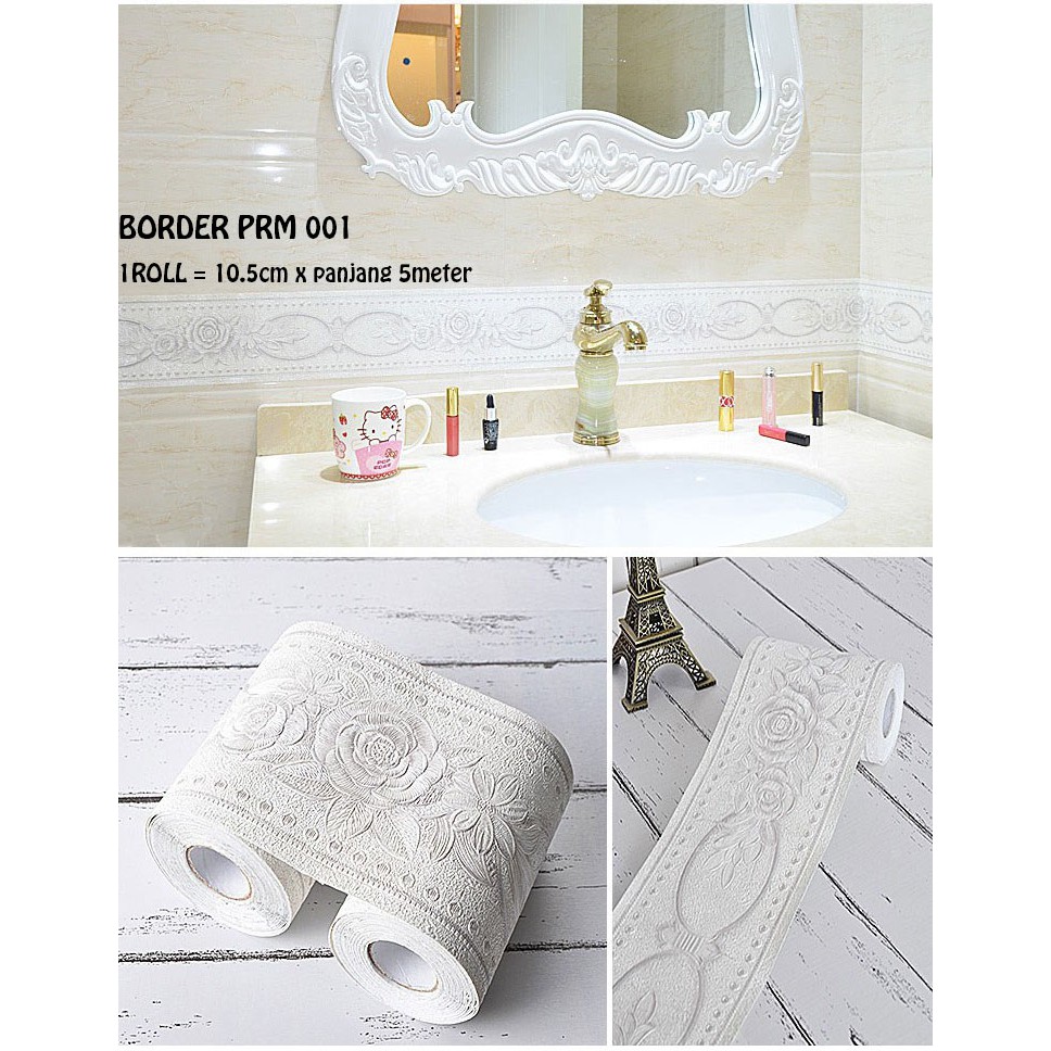 Jual [VIP] DEKORASI DINDING WALLPAPER BORDER PREMIUM PRM 001 MOTIF ...