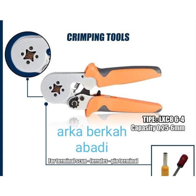 Jual Tang Press Skun / Crimping Tools Skun 0,25 - 6mm LXC8 6-4 FORT ...