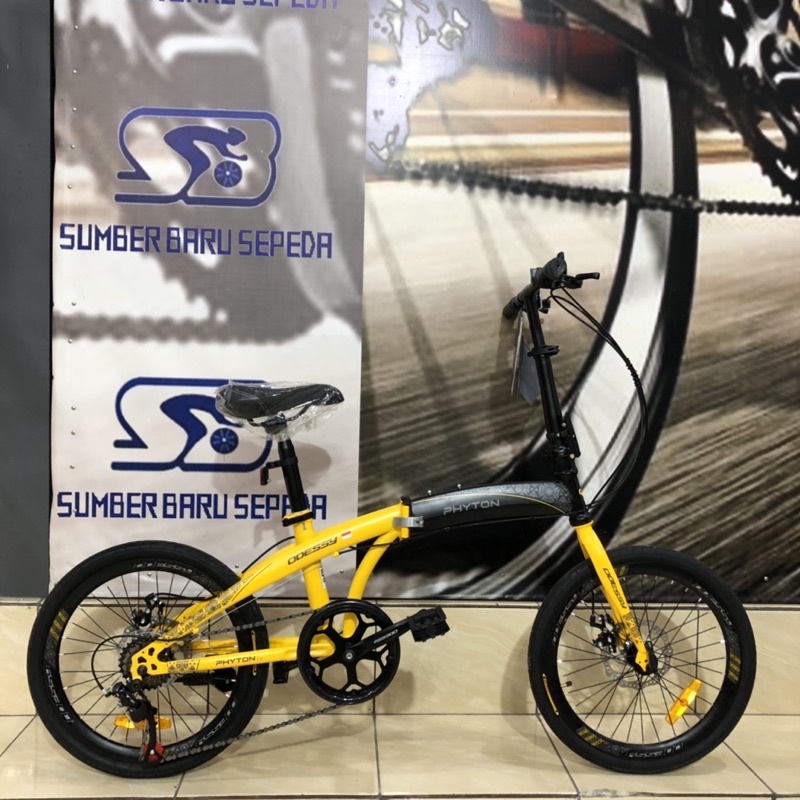 Jual SEPEDA ANAK LIPAT ODESSY PHYTON 7 SPEED 20 INCH | Shopee Indonesia
