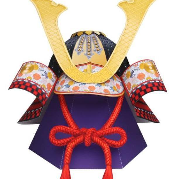 Jual Art Paper Diy Samurai Helmet Paper Craft Prakarya Papercraft Topi ...