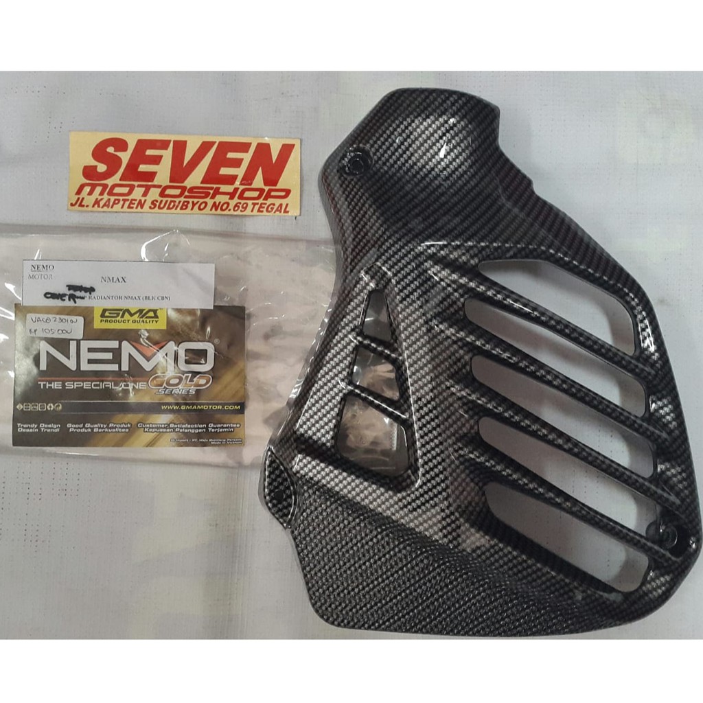 Jual COVER RADIATOR NMAX CARBON NEMO | Shopee Indonesia