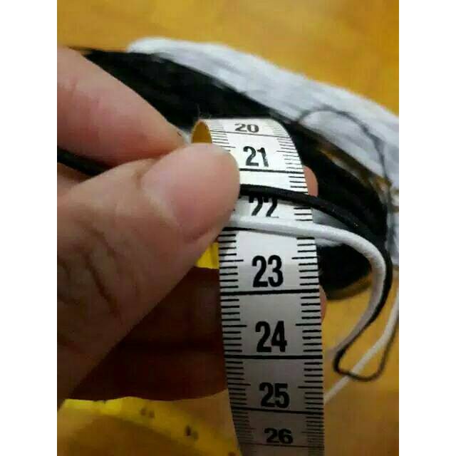 Jual Tali karet bulat / tali elastis / tali string 2mm / tali sengkelit ...