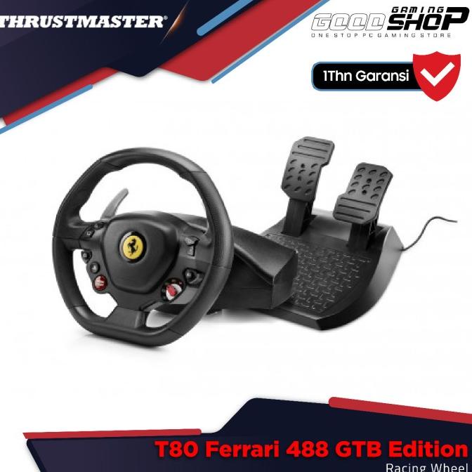 Jual Thrustmaster T80 Ferrari 488 GTB Edition Racing Wheel For PC / PS4 ...