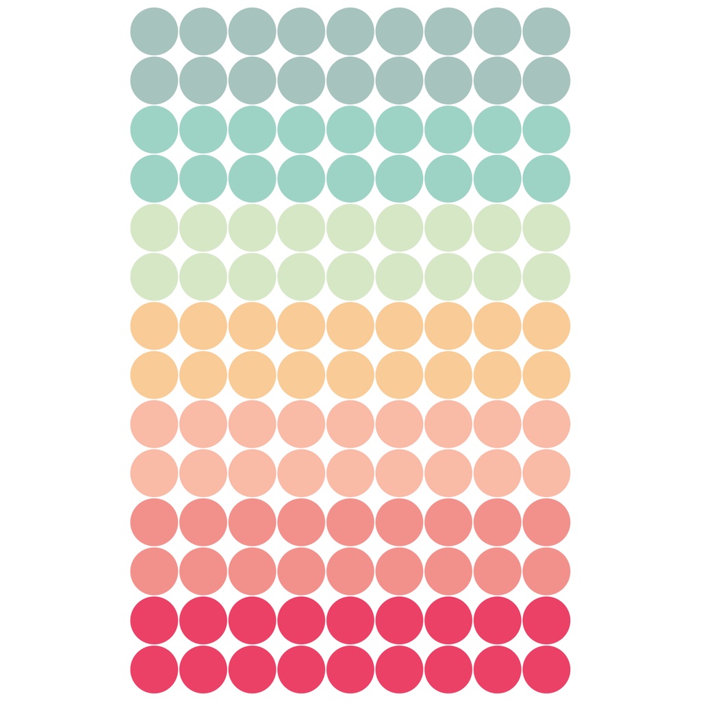 Jual Sticker stiker bulat warna warni 1cm / Sticker basic small circle ...