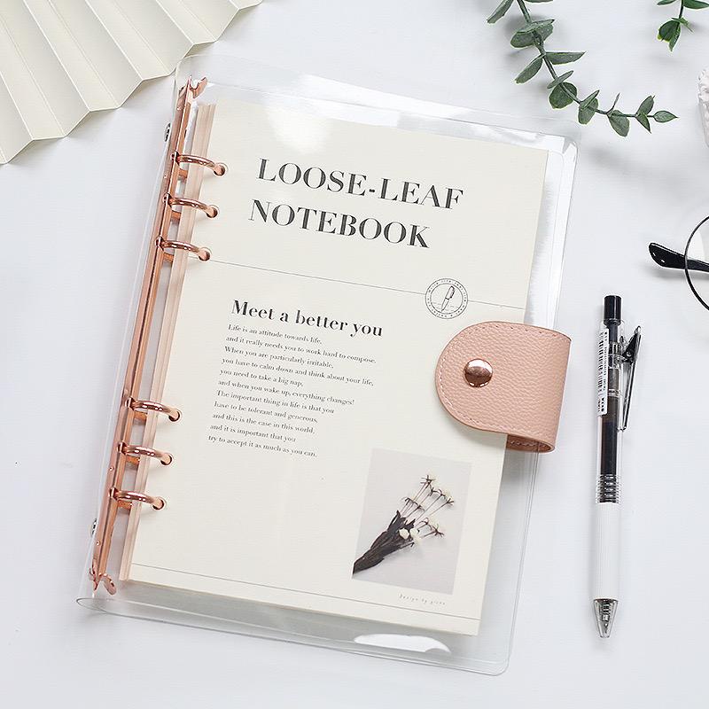 Jual [MIDORI] Elegant Binder A5 Binder A6 Transparan Binder with Clip ...