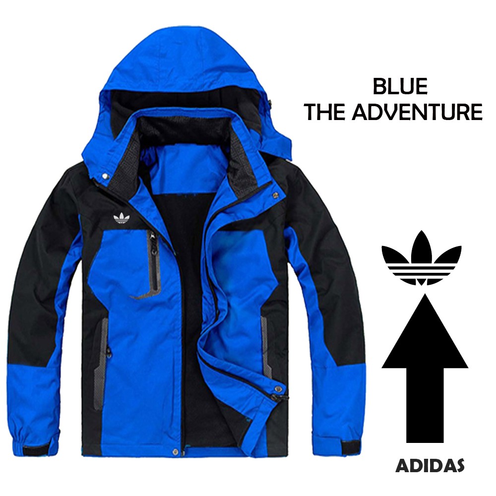Jual Jaket Adventure Adidaas Biru | Shopee Indonesia