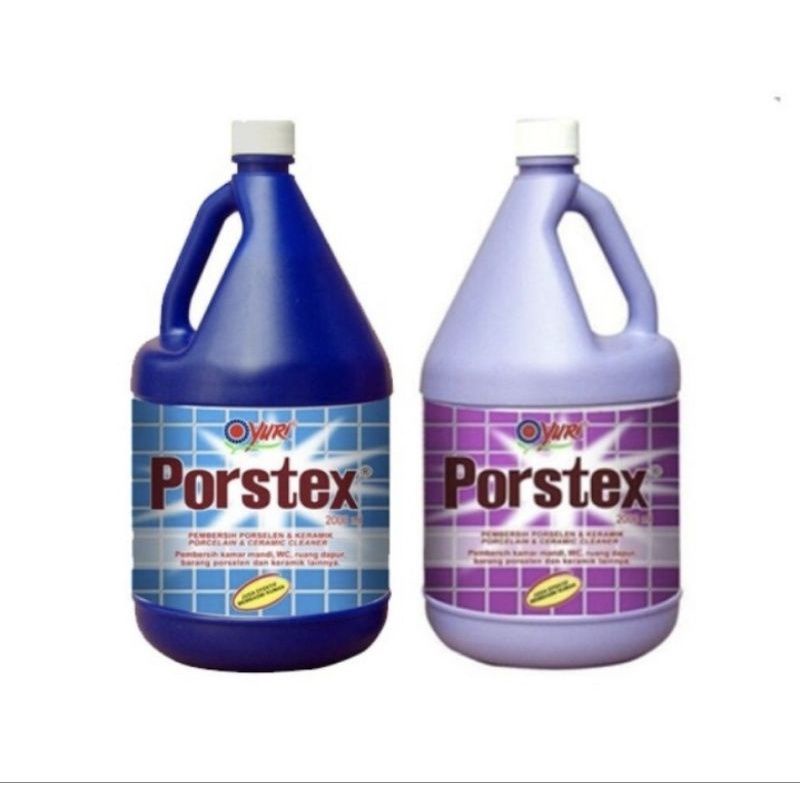 Jual Yuri Porstex Biru Ungu 2 Liter 2000ml Pembersih Lantai Keramik ...