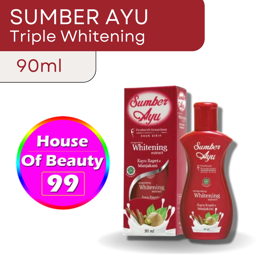 Jual Sumber Ayu Daun Sirih Pearly White Triple Whitening - 90ml ...