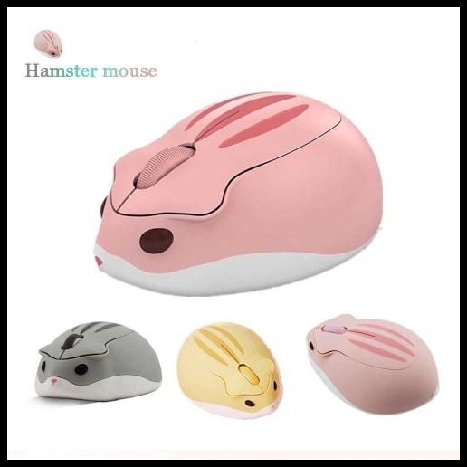 Jual Mouse Wireless Kartun Hamster Lucu 2.4Ghz 1600Dpi (Pilih Warna ...