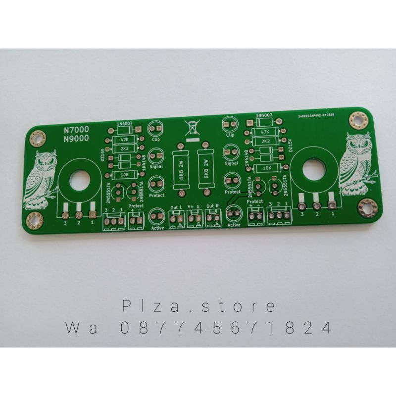 Jual Pcb kit panel depan belakang dobel layer bok power amplifier N9000 ...