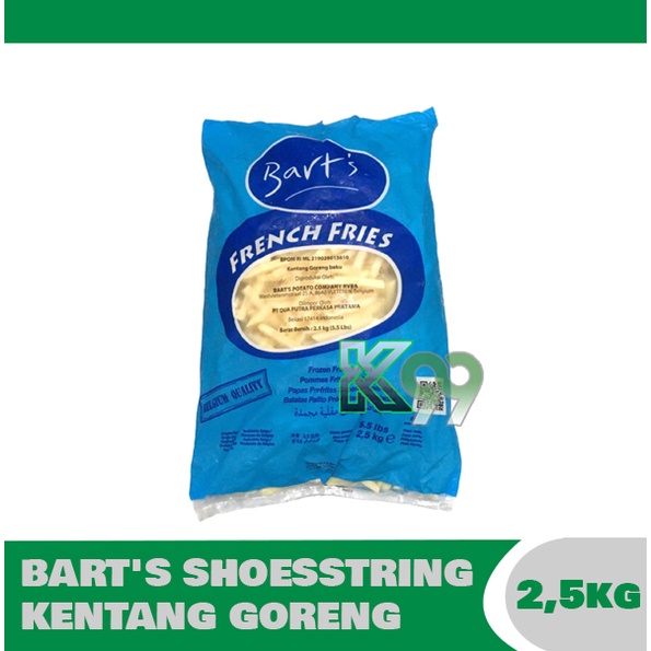 Jual KENTANG GORENG BARTS SHOESTRING 2.5KG FRENCH FRIES AVIKO PREMIUM ...