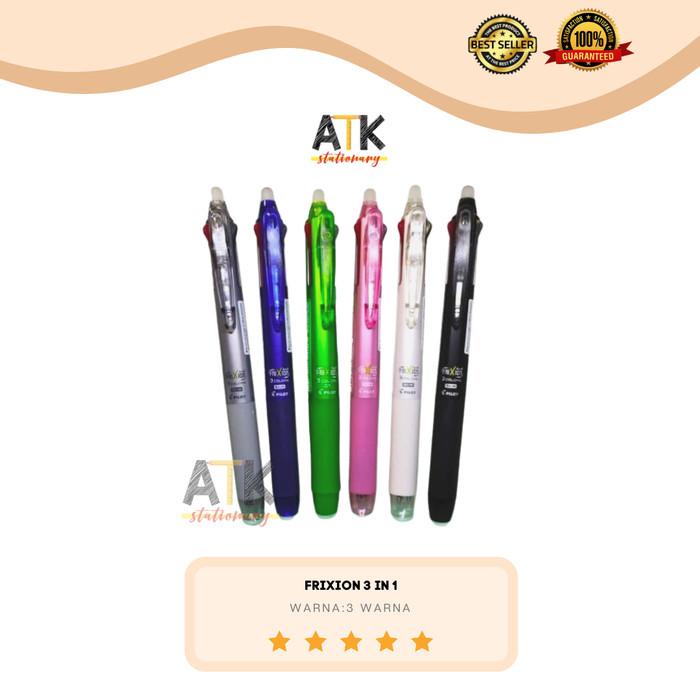 Jual Pulpen Pilot Frixion Clicker 3 in 1 ( Pulpen 3 Warna) atk ...