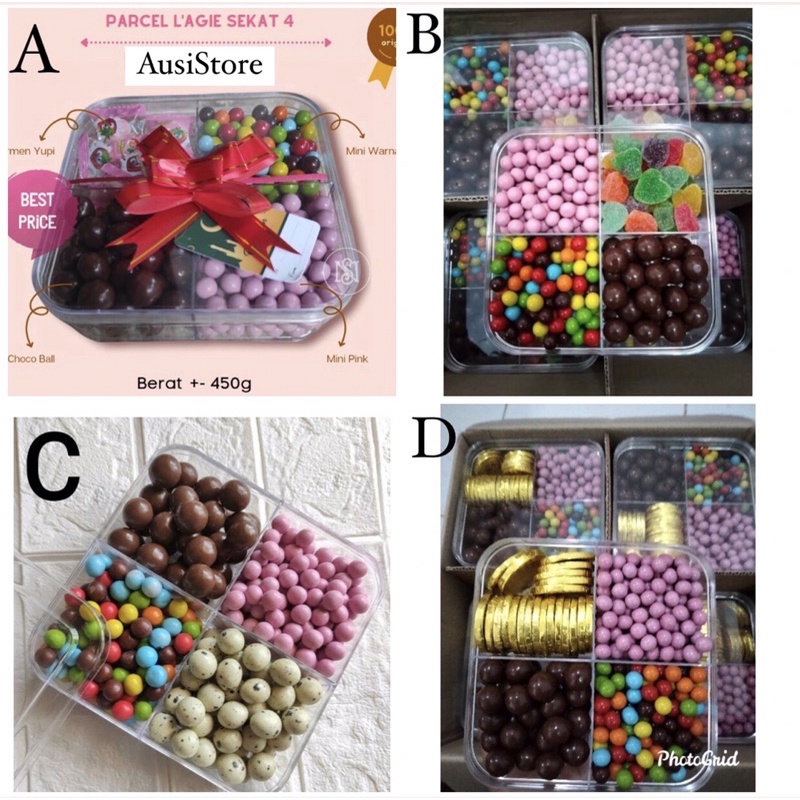 Jual Parcel Coklat LAGIE DELFI 4 Sekat Susun / Delfi / Paket Coklat ...