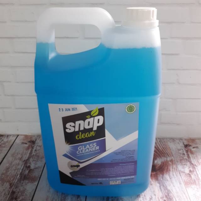 Jual Glass cleaner cairan pembersih kaca 4 liter snap clean bukan mr ...