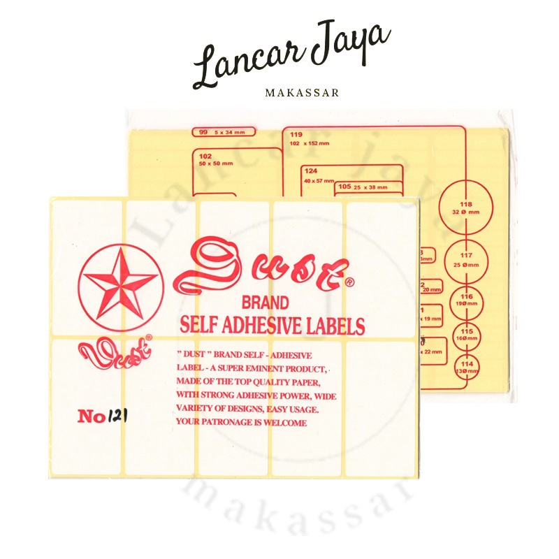 Jual Self Adhesive Labels / Sticker Label no.121 | Shopee Indonesia