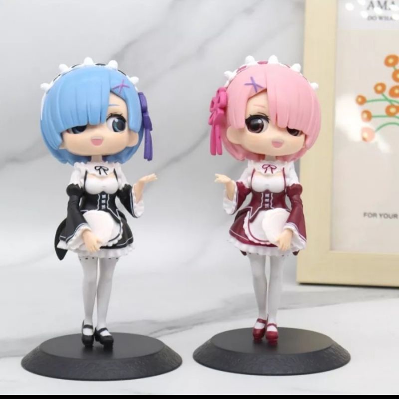 Jual Qposket Anime Re Zero Ram Rem Action Figure Loose Pack | Shopee ...