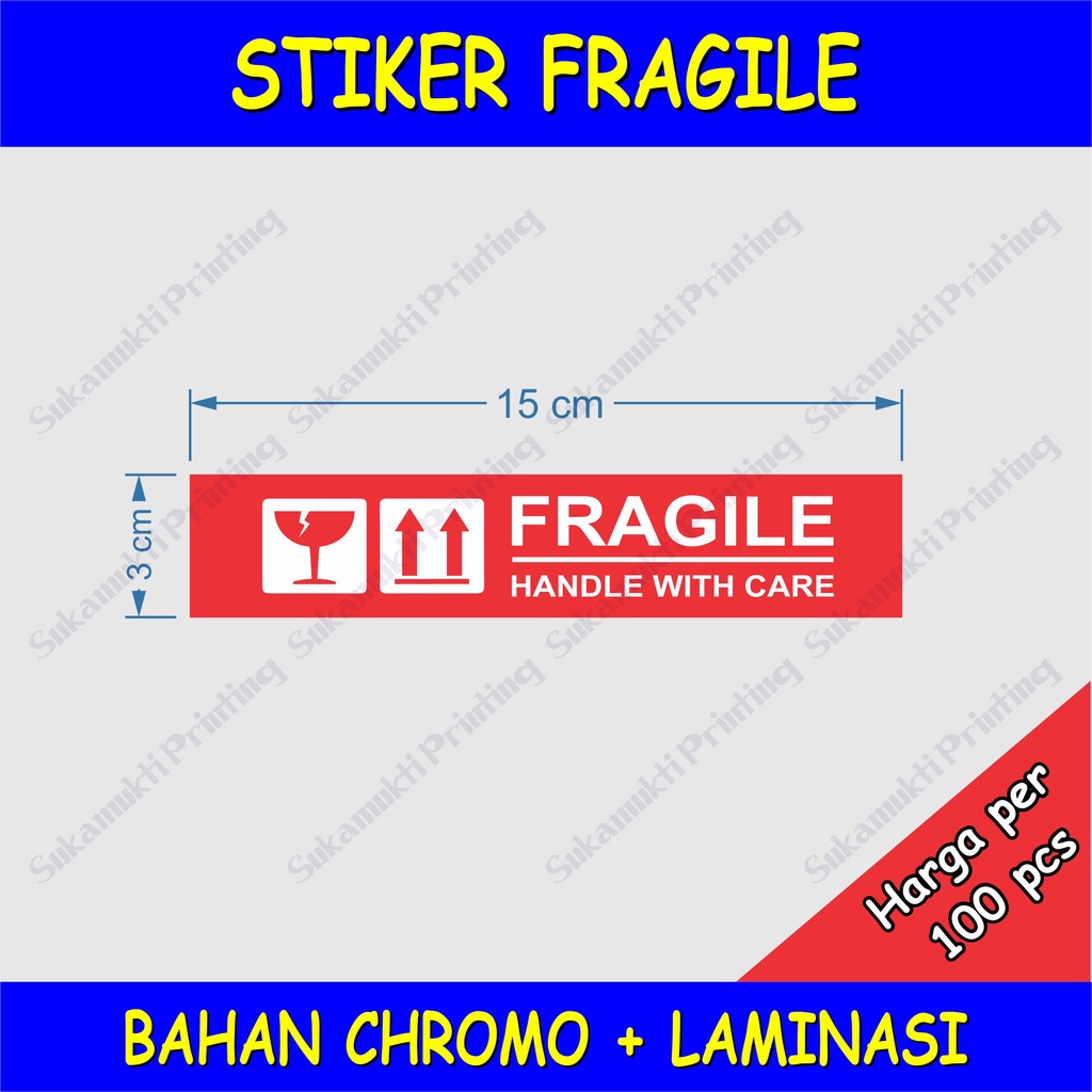 Jual Stiker Label Fragile, Fragile Label Sticker | Shopee Indonesia