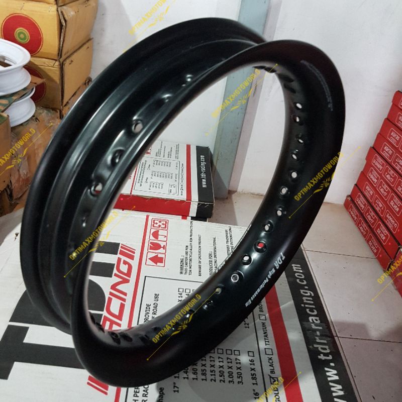 Jual VELG TDR US ( U SHAPE ) 250 14 BLACK HITAM ORIGINAL TDR | Shopee ...