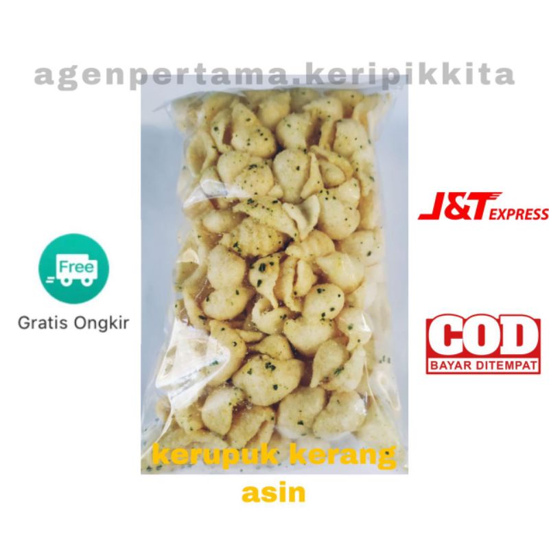Jual MAKANAN RINGAN KERUPUK KERANG ASIN CEMILAN BUMBU DAUN JERUK PURUT ...