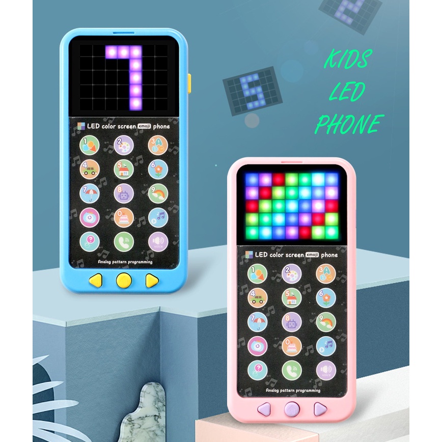 Jual [LOGU] Maianan handphone edukasi anak, Mainan hp telp, Kids Color ...