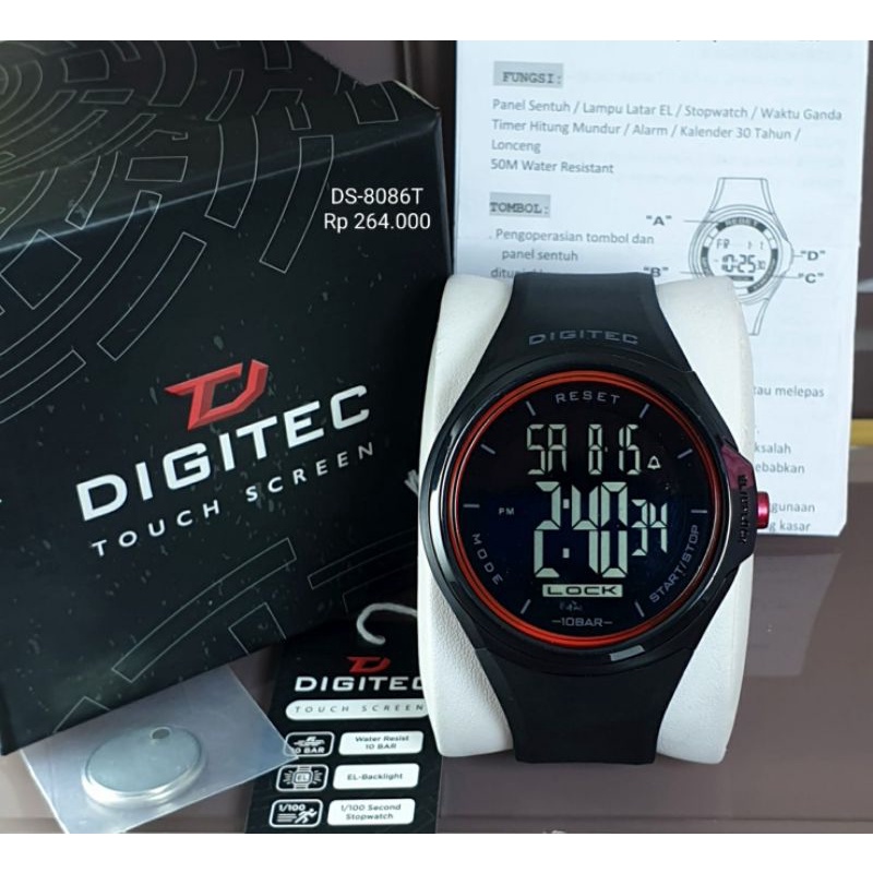 Jual Jam tangan digitec Original layar sentuh (DS-8086T) | Shopee Indonesia
