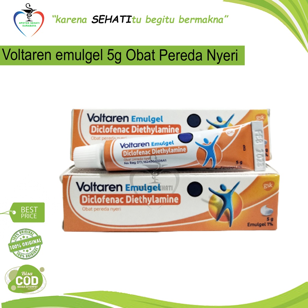 Jual VOLTAREN EMULGEL NYERI OTOT SENDI KAKU 5G ANALGESIK AMPUH | Shopee Indonesia