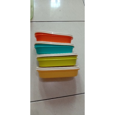 Jual NeW Tempat Makan / Lunch Box Tupperware 4 Warna Original (Asli Ori ...