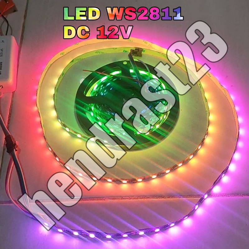Jual LED WS2811 1 METER 60 LED 12V / 1 ICI 3 LED / LED RGB / WS2812 ...