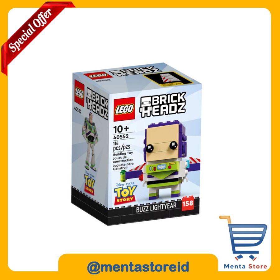 Jual LEGO BrickHeadz 40552 Buzz Lightyear Toy Story Disney Pixar Figure ...