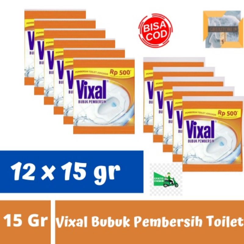 Jual VIXAL Bubuk Pembersih Toilet sachet (isi 12 sachet) | Shopee Indonesia