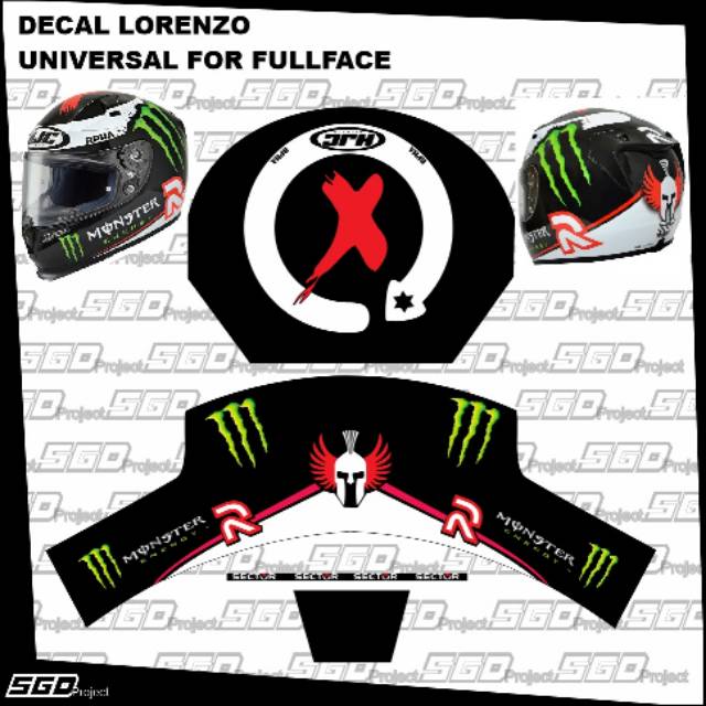 Jual Stiker Decal Helm Motif JL 1 Universal Full | Shopee Indonesia