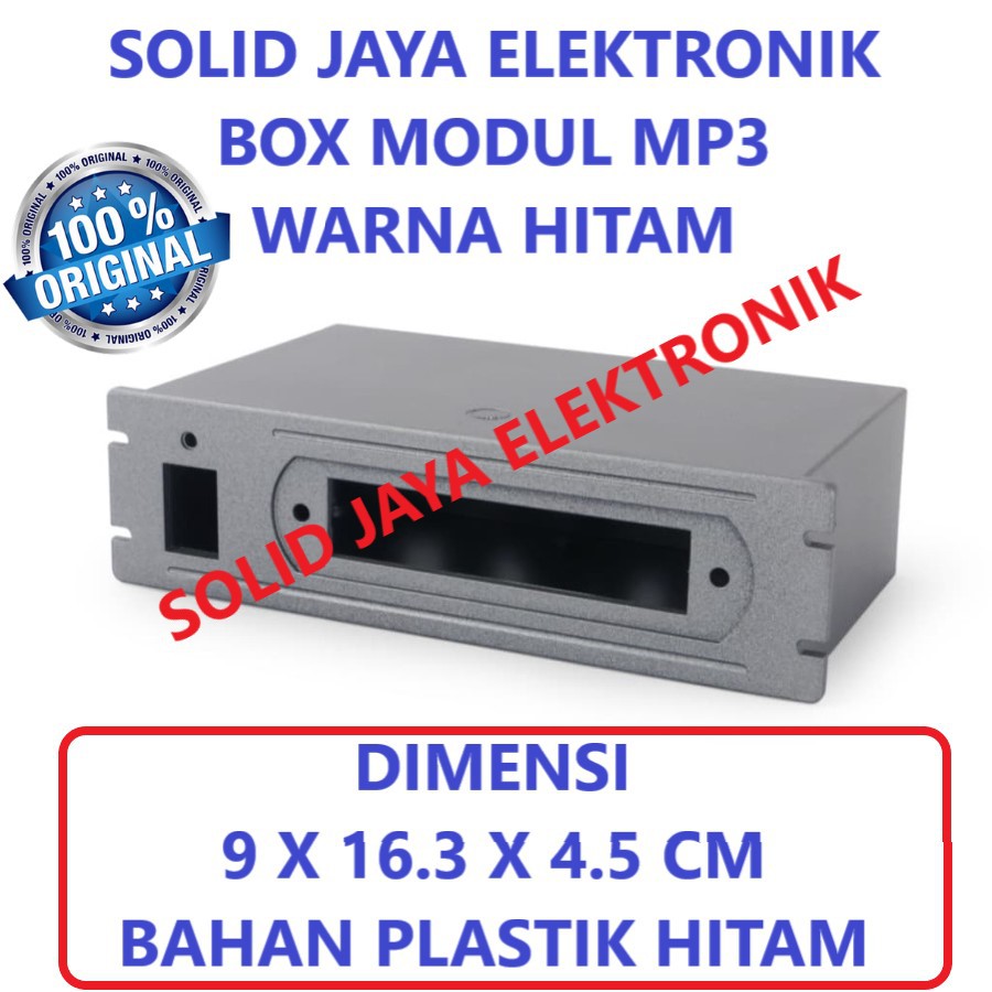 Jual BOX MODUL MP3 MP5 KIT MODULE MP3 PLAYER BOX PLASTIK HITAM TANPA ...