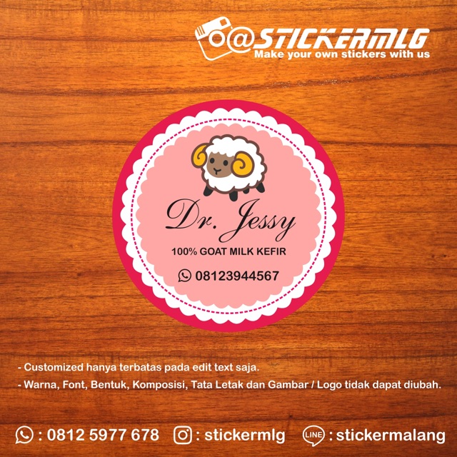 Jual Sticker Label Produk 033 | Shopee Indonesia