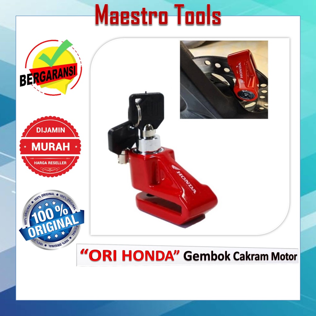 Jual Gembok Cakram Motor Kunci Pengaman Motor Gembok Pengaman Motor ...