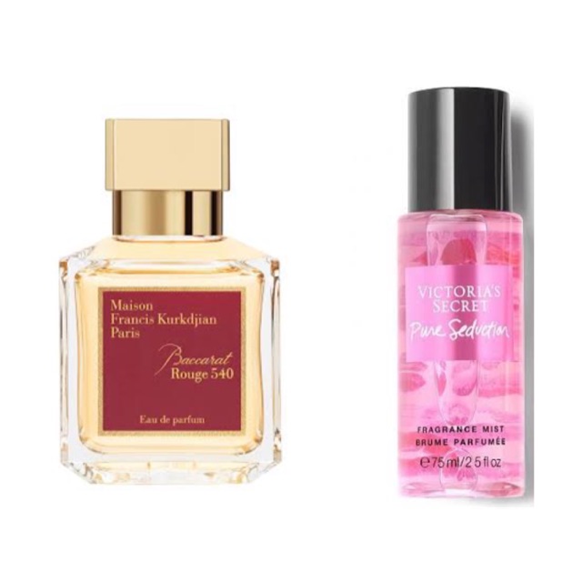 Jual paket baccarat 30ml & Vs pure seduction 75ml | Shopee Indonesia