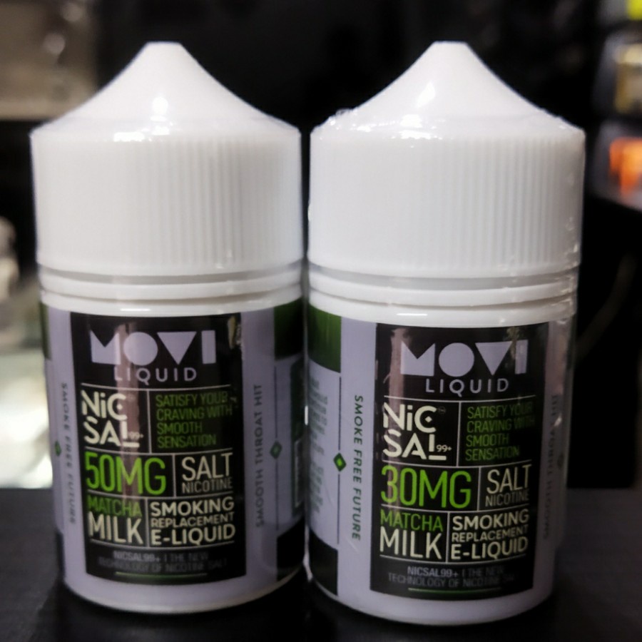 Jual LIQUID VAPOR VAPE (MOVI NICSALT 99+ MATCHA MILK BY MOVI) 30MG/60ML ...